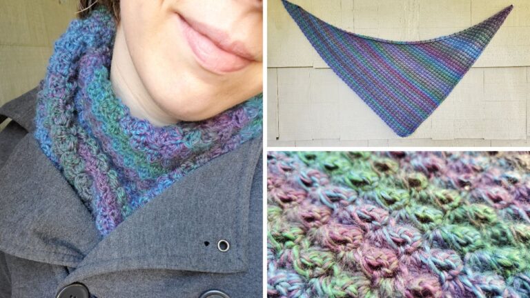 Easy Crochet Triangle Scarf - Free Pattern - Littlejohn's Yarn